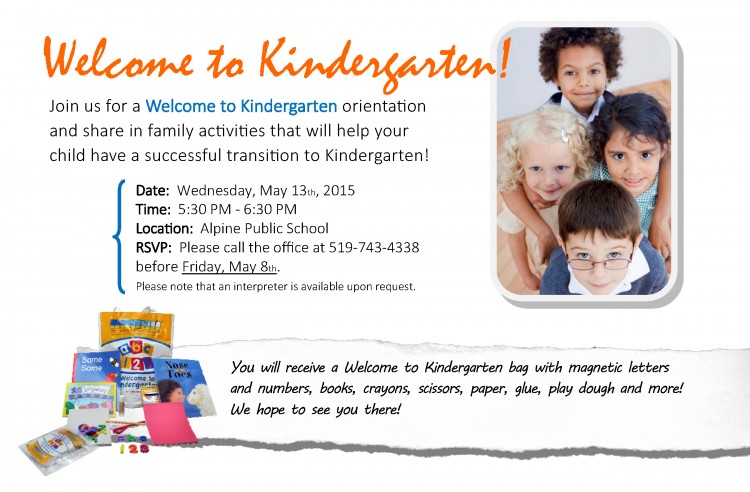 Welcome to Kindergarten Orientation (Alpine Public School)